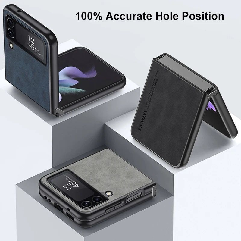 Jual PREMIUM CASE FANOYA LEATHER Z FLIP 3 / Z FLIP 4 / Z FLIP 5 / Z ...