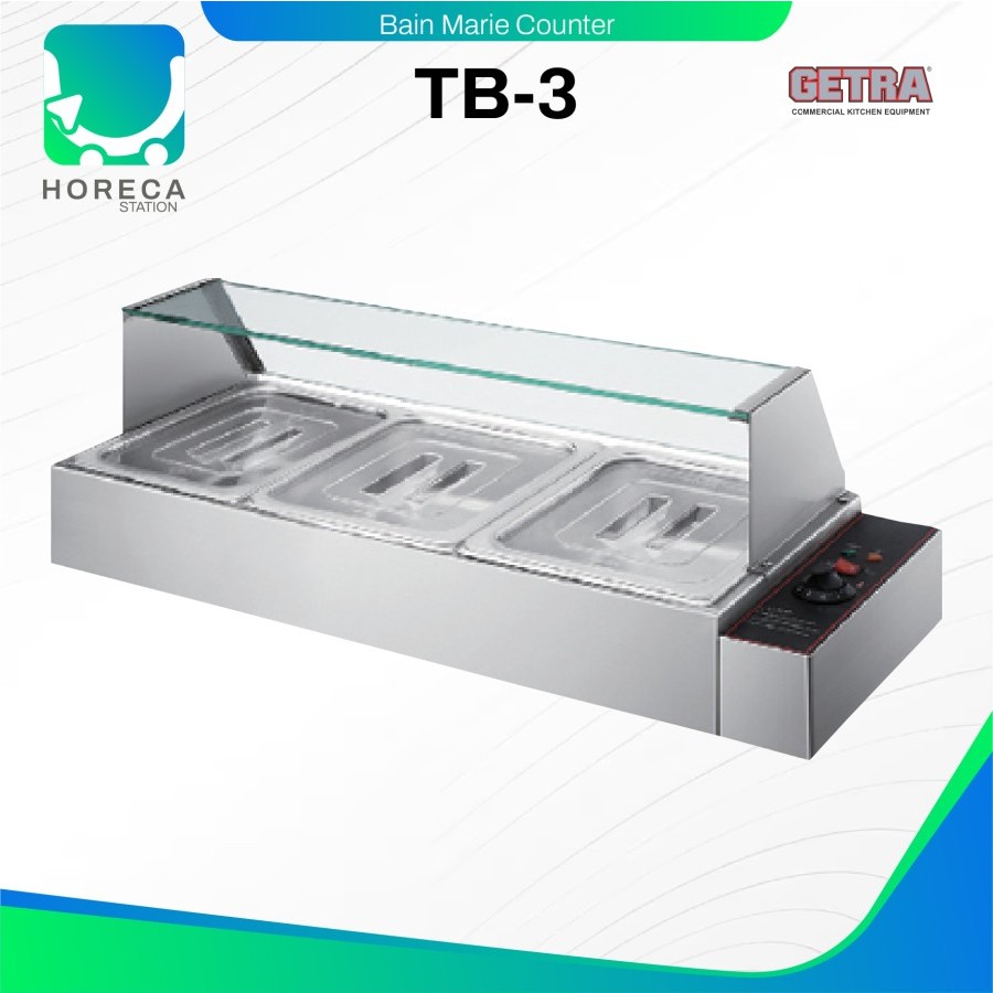 Jual GETRA Table Top Bain Marie TB-3 / TB 3 / TB3 (Food Display Warmer ...
