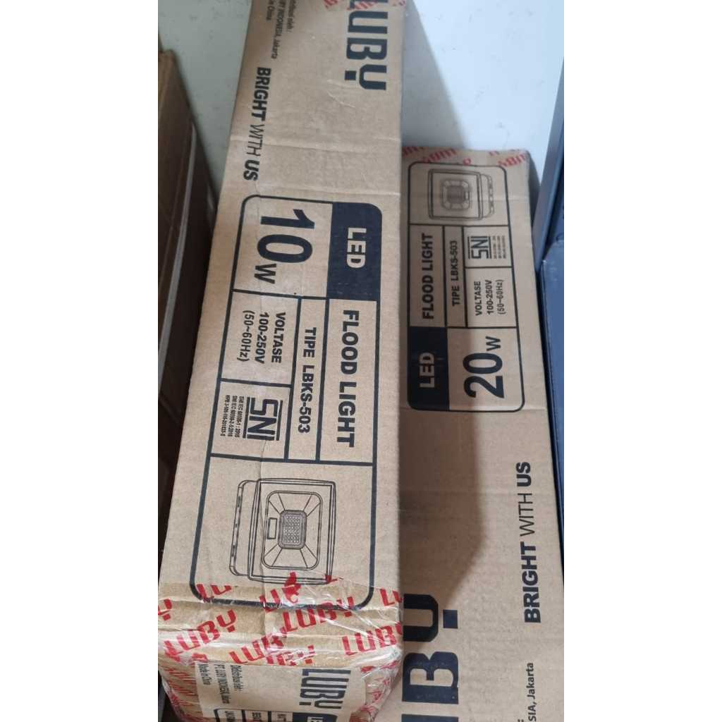 Jual Lampu sorot Luby LBKS-503 20W / 20Watt (1 DUS ISI 50PCS )Led Flood ...