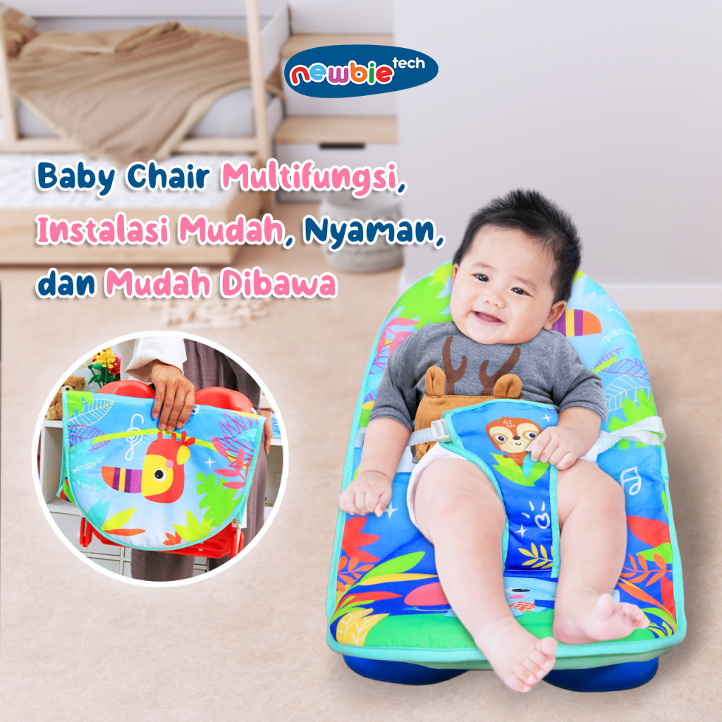 Jual Bouncer Baby Chair Newbietech Tempat Duduk Lipat Kursi Bayi Bather ...
