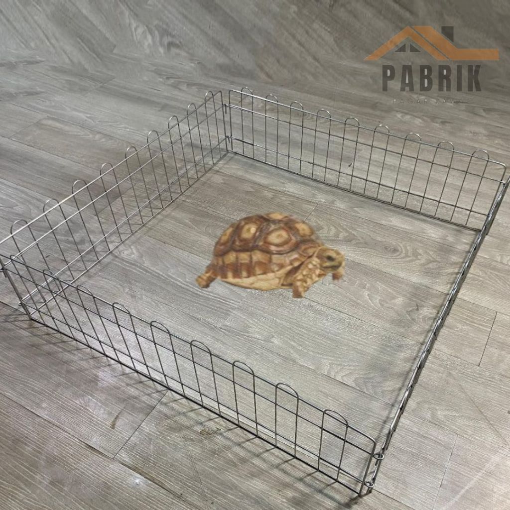 Jual Kandang Kura-Kura Lipat Galvanis UK 70 X 70 X 20 CM | Shopee Indonesia