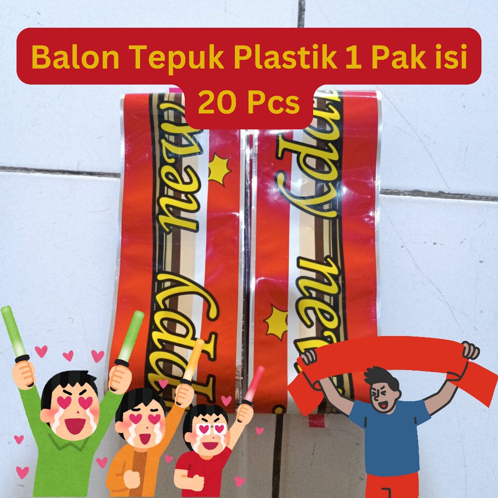 Jual BALON PANJANG BALON TEPUK PLASTIK 1 PAK ISI 20PCS | Shopee Indonesia