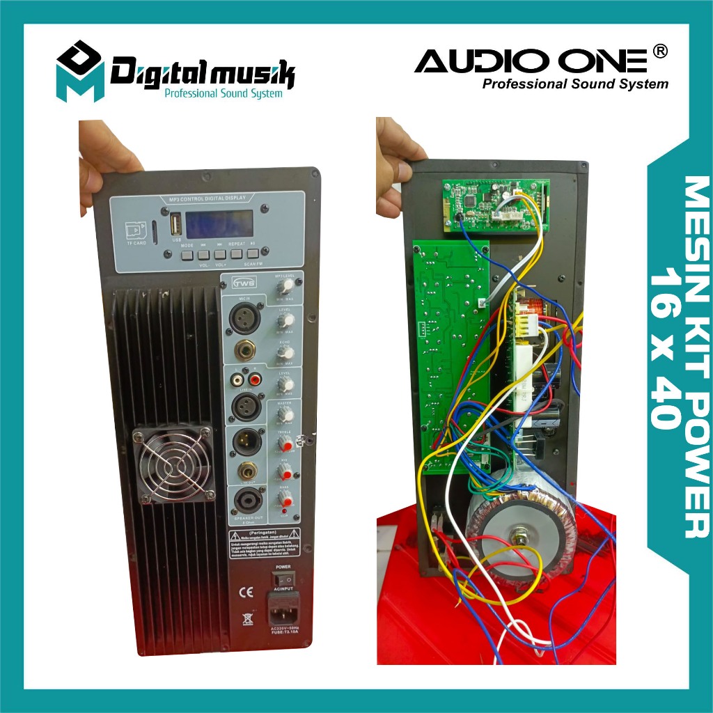Jual AUDIO ONE Mesin Kit Power Speaker Aktif High Quality Ukuran 16 x ...