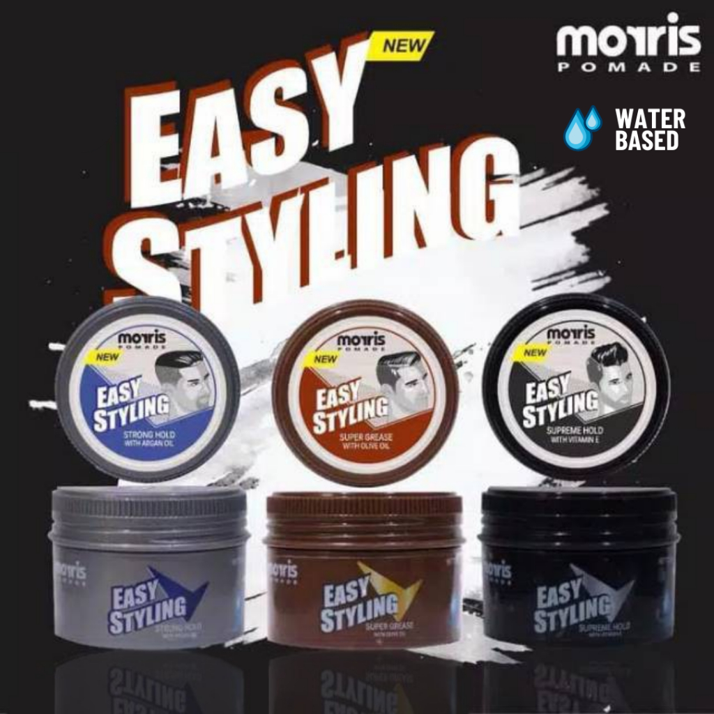 Jual Morris Pomade Easy Styling Waterbase 80gr | Shopee Indonesia