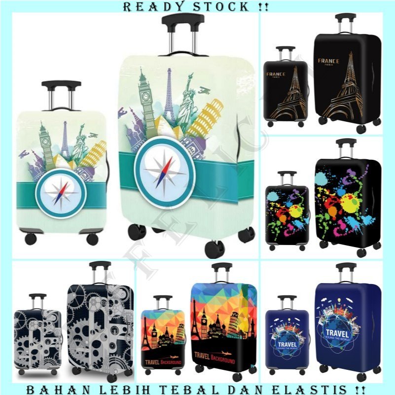 Jual ETFELICEL Elastic Luggage Cover Motif / Sarung Penutup Pelindung ...