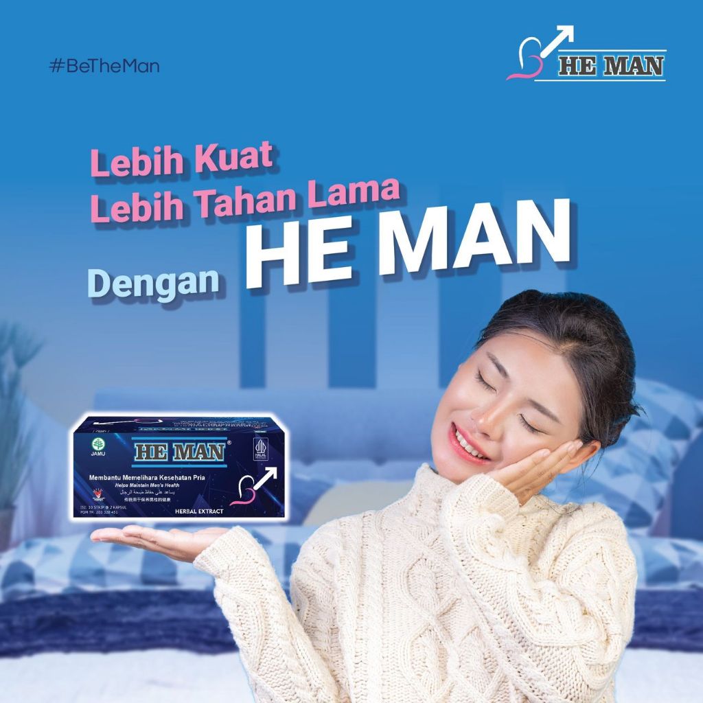 Jual Jamu Kuat Herbal Pria HE-MAN (1 Strip 2 Kapsul) Membantu ...