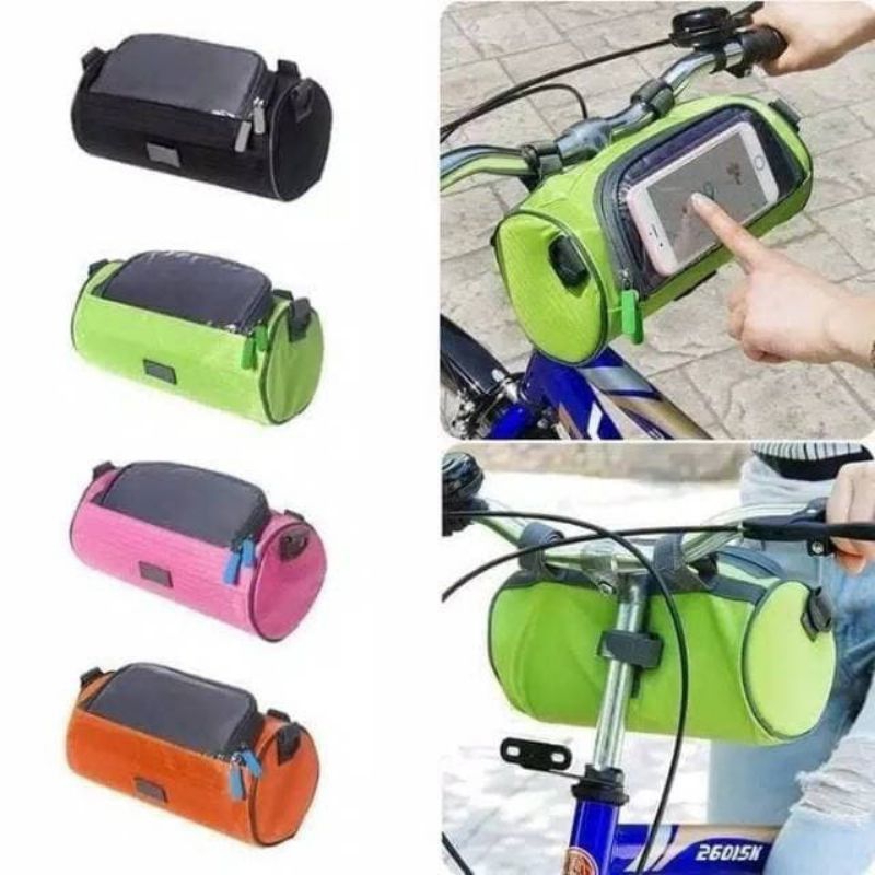Jual tas sepeda gowes selempang touchscreen hp | Shopee Indonesia