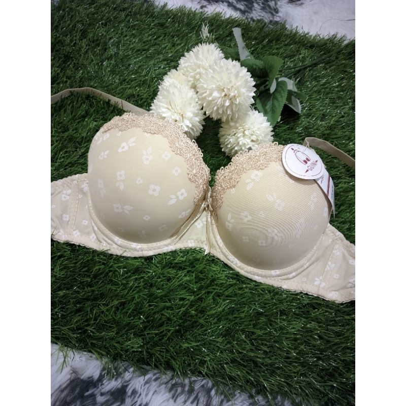 Jual Bh Bra Beha Cantik Wanita Dewas Kawat Busa Tebal Kancing 3 CUP B ...