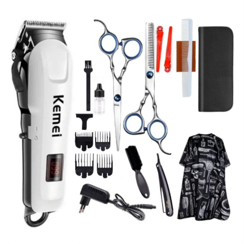 Jual (COD) Paket Usaha Cukur Rambut Lengkap Peralatan Alat Mesin Cukur ...