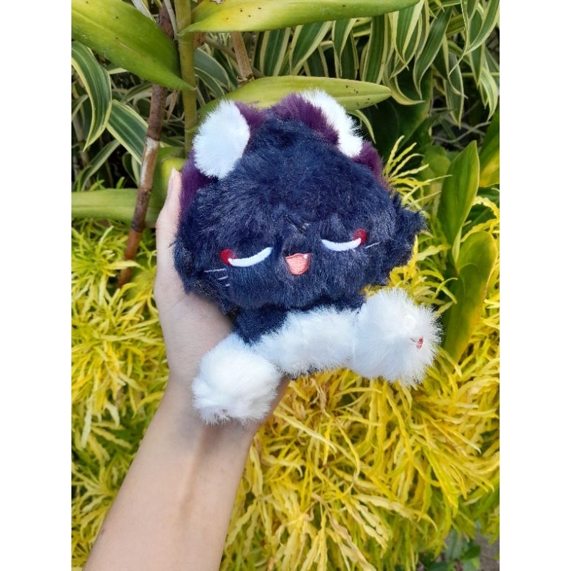 Jual FANMERCH plush keychain genshin scaramouche cat | Shopee Indonesia