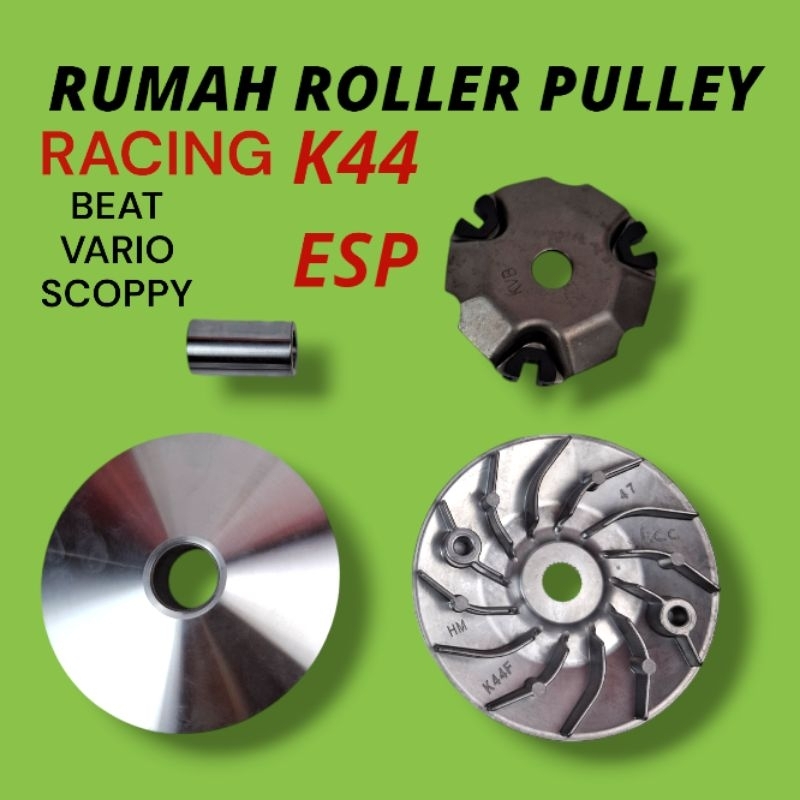 Jual RUMAH ROLLER RACING BEAT SCOPPY ESP K44 VARIO 13,6° PULLEY FCC ...