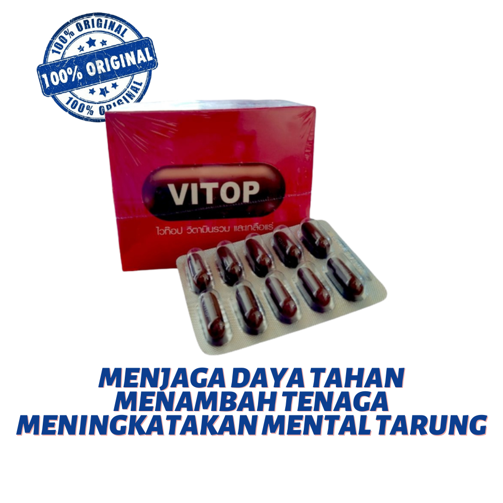 Jual VITOP doping ayam 1 STRIP/10 TABLET - vitamin untuk memperpanjang ...