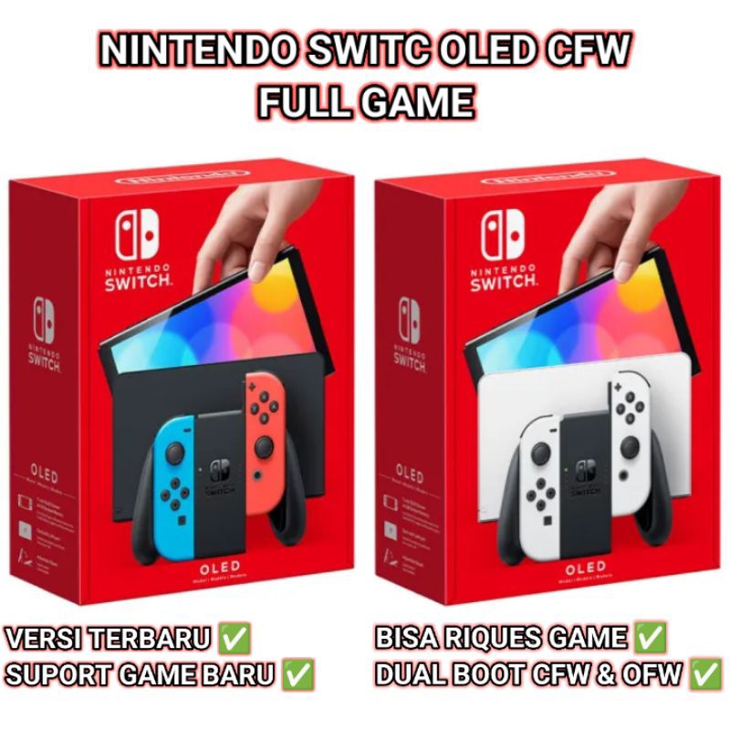 Jual Nintendo Switch OLED CFW 512GB 256GB 128GB Full Game | Shopee Indonesia