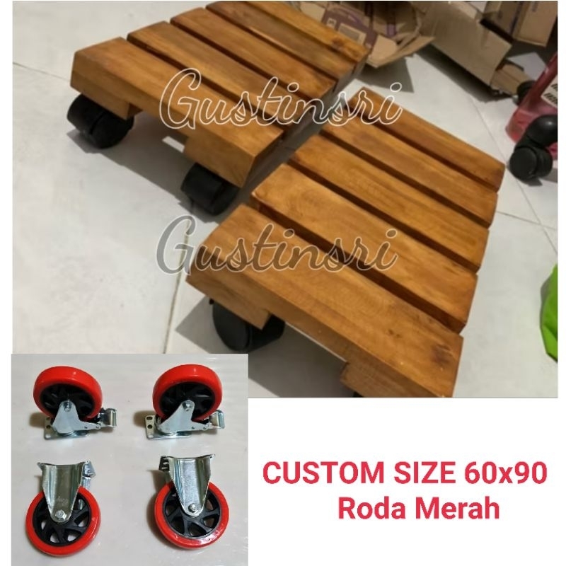 Jual Tatakan Roda Kayu Alas Roda Serbaguna Tatakan Kayu Tatakan Lemari ...