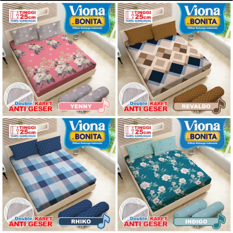 Jual Sprei viona bonita ukuran king (180x200) T25cm | Shopee Indonesia