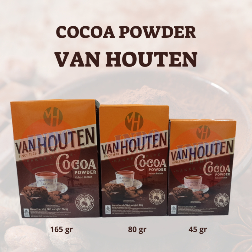 Jual Cocoa Powder Van Houten 165 gr | Shopee Indonesia