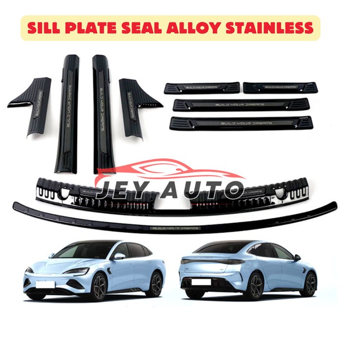 Jual Sill Plate BYD Seal Stainless Black Chrome | Shopee Indonesia