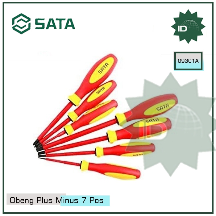 Jual Obeng Plus Minus 7 Pcs Kombinasi Insulated Screwdriver Set 09301A ...