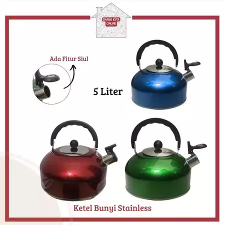 Jual EA TEKO AIR UAP SIUL 5 LITER / CERET AIR / WHISTLING KETTLE ...