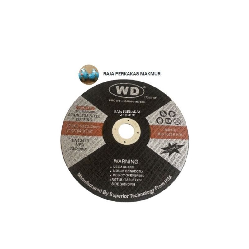 Jual WD Cutting Wheel 7x2,5mm (Stainless) | Shopee Indonesia