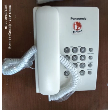 Jual PESAWAT TELEPON RUMAH INDIHOME PANASONIC KX-TS505 - PUTIH SECOND-Ready | Shopee Indonesia