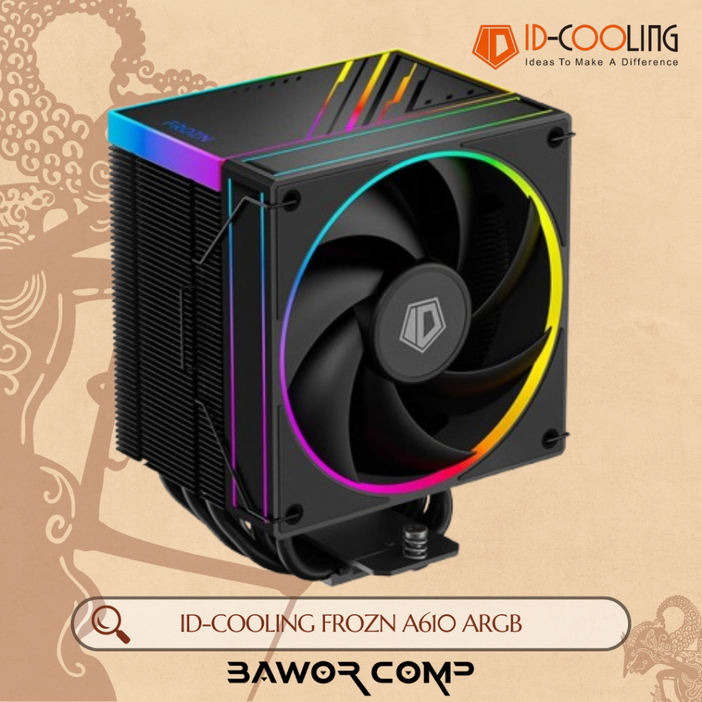 Jual ID-Cooling FROZN A610 ARGB Black 6 Heatpipe | CPU Cooler HSF Intel ...