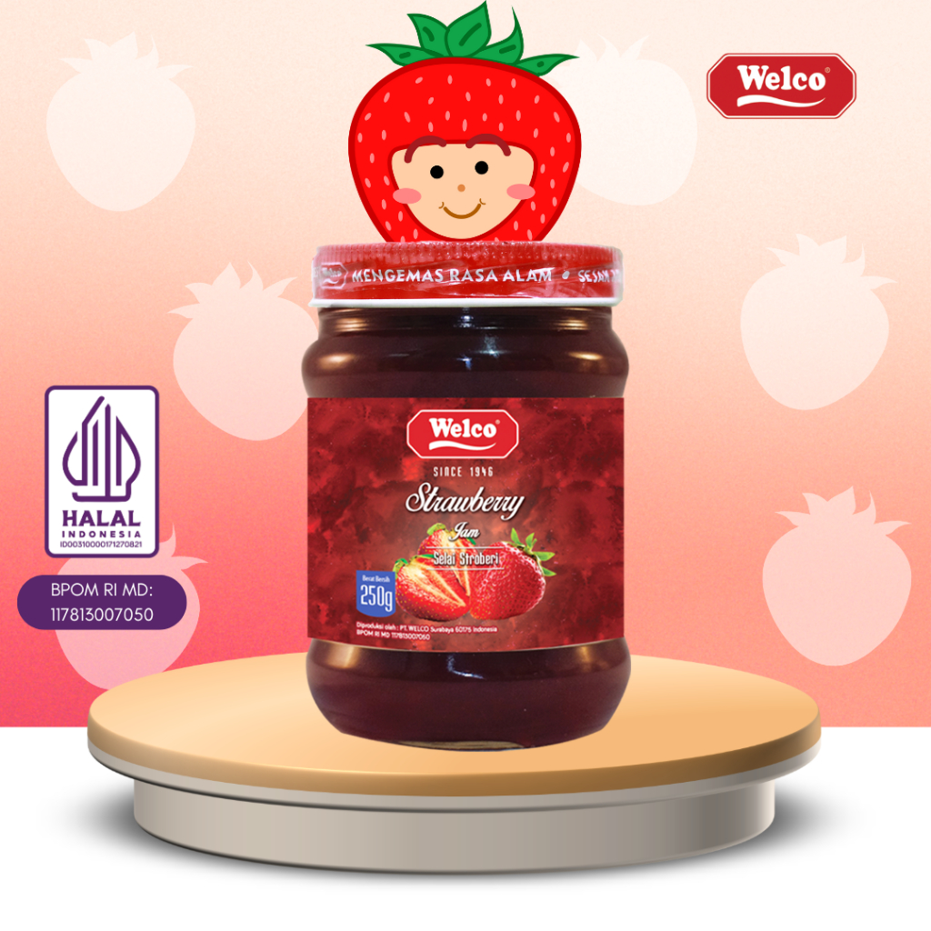 Jual Welco Strawberry Jam 250g | Shopee Indonesia