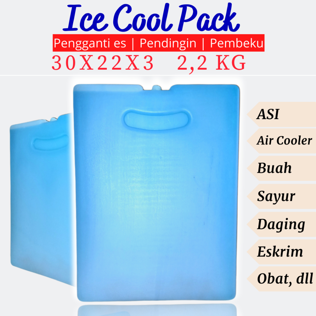 Jual ICE PACK BESAR JUMBO 30X22 / ULTRA COOL BLUE ICE PACK GEL COOL ...