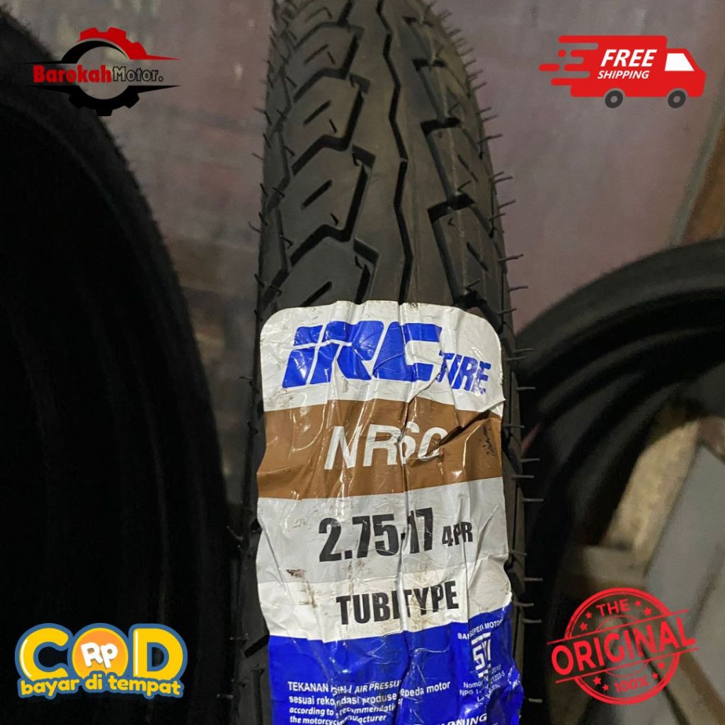 Jual IRC BAN LUAR TUBE TYPE 275-17 (70/90 80/80 80/90-17) SUPRA KARISMA ...