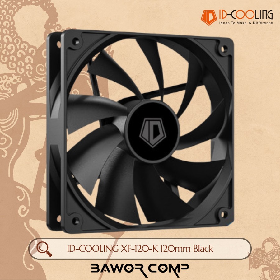 Jual ID-COOLING XF 120 K Black PWM Fan Case | Fan Casing 120mm 12cm ...