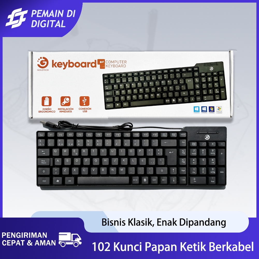 Jual Keyboard berkabel notebook komputer desktop kantor bisnis keyboard ...