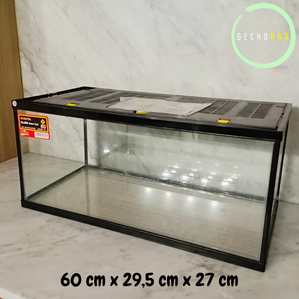 Jual Akuarium Aquarium Terrarium Ukuran Panjang dengan Tutup Kandang Kotak Box Reptil Gecko BD ...