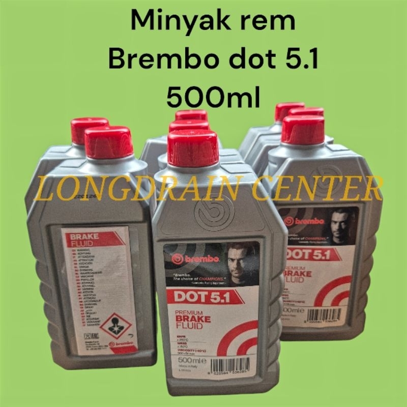 Jual MINYAK REM DOT 5.1 MERK BREMBO ISI 500ML | Shopee Indonesia
