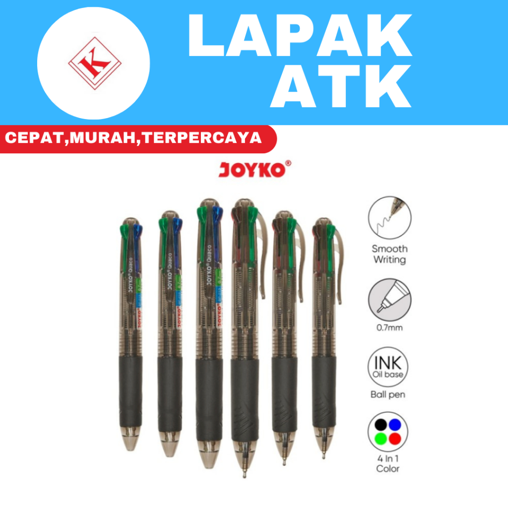 Jual JOYKO Pulpen 4 warna Bp 213 (PER PCS) xxc- | Shopee Indonesia