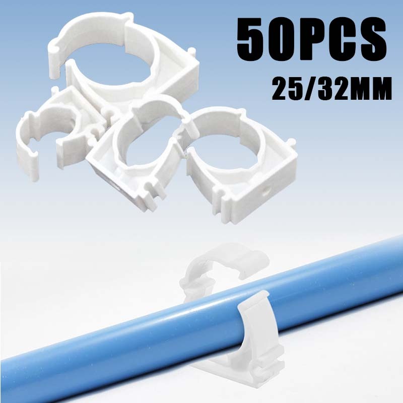 Jual 25/32mm Conduit Plastik Klip Pipa Bulat Pipe Clamp Pipe Clamp Ppr ...
