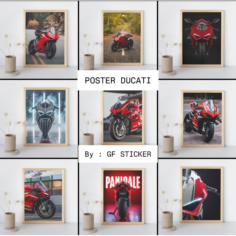 Jual POSTER VARIASI DUCATI | POSTER DINDING | POSTER KAMAR | POSTER ...