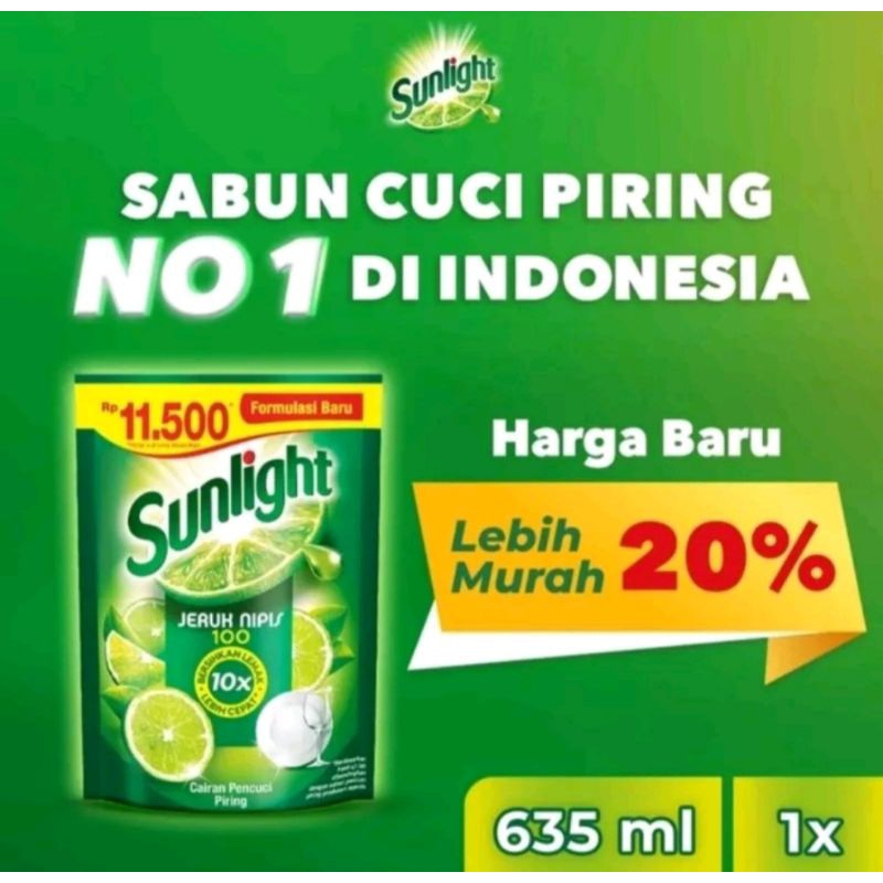 Jual Sunlight Sabun Cuci Piring 635ml | Shopee Indonesia