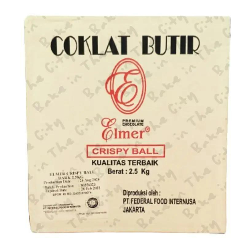 Jual Elmer Crispy Ball Coklat Butir 2,5kg | Shopee Indonesia
