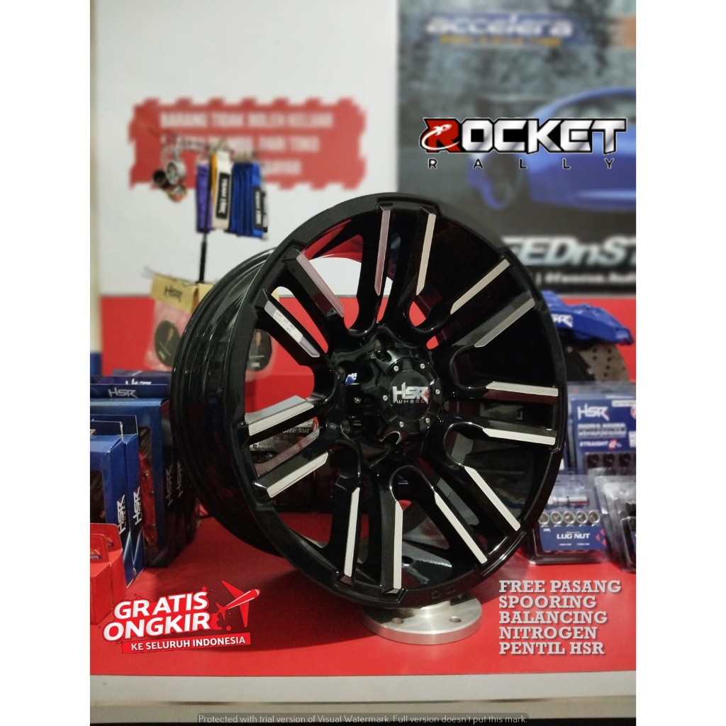 Jual Velg Mobil Ring 18 HSR BUZEN Baut 6X139,7 Pelek Mobil Pajero Hilux ...
