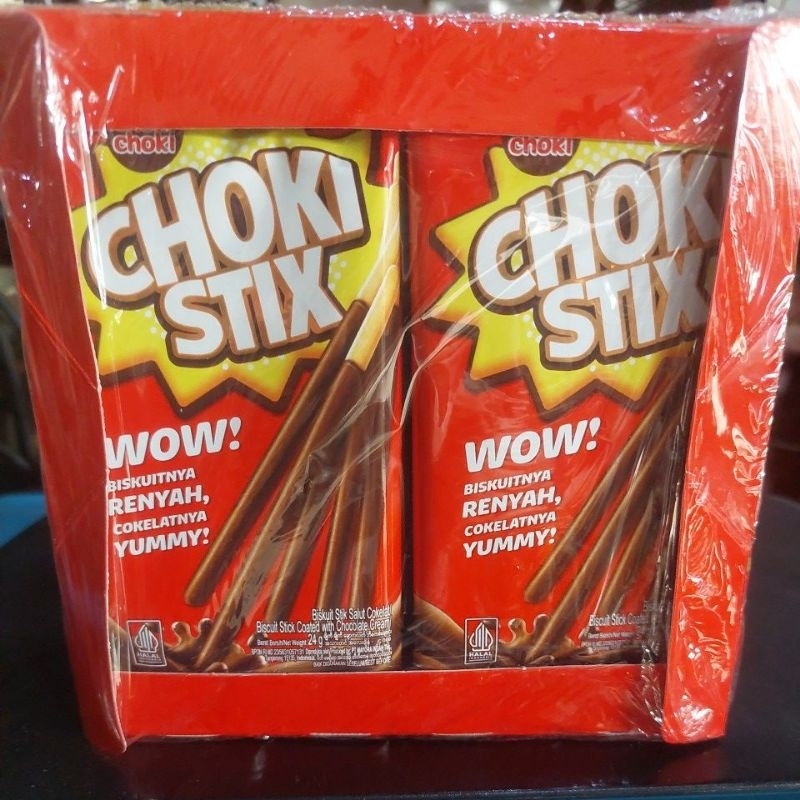 Jual CHOKI STIX BISKUIT COKLAT STIK 1 BOX ISI 12 SACHET | Shopee Indonesia