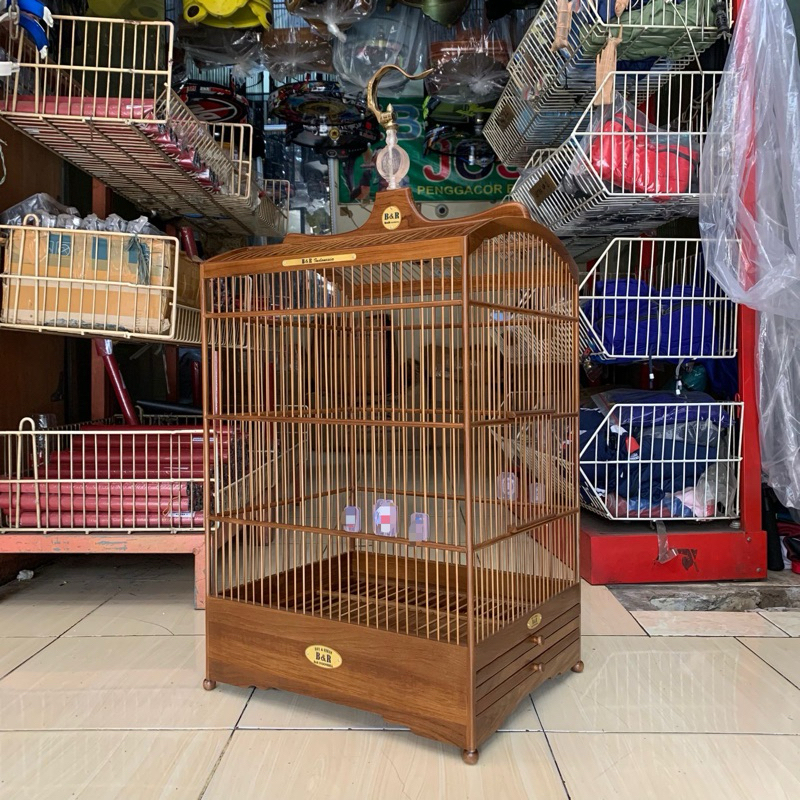 Jual Sangkar Kandang Burung BNR atau B&R Kotak Jati Asli No 1 & 2 ...