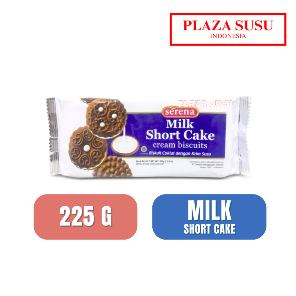 Jual CAMILAN SERENA SHORTCAKE MILK CREAM BISKUIT SHORT CAKE 225G JAJAN ...