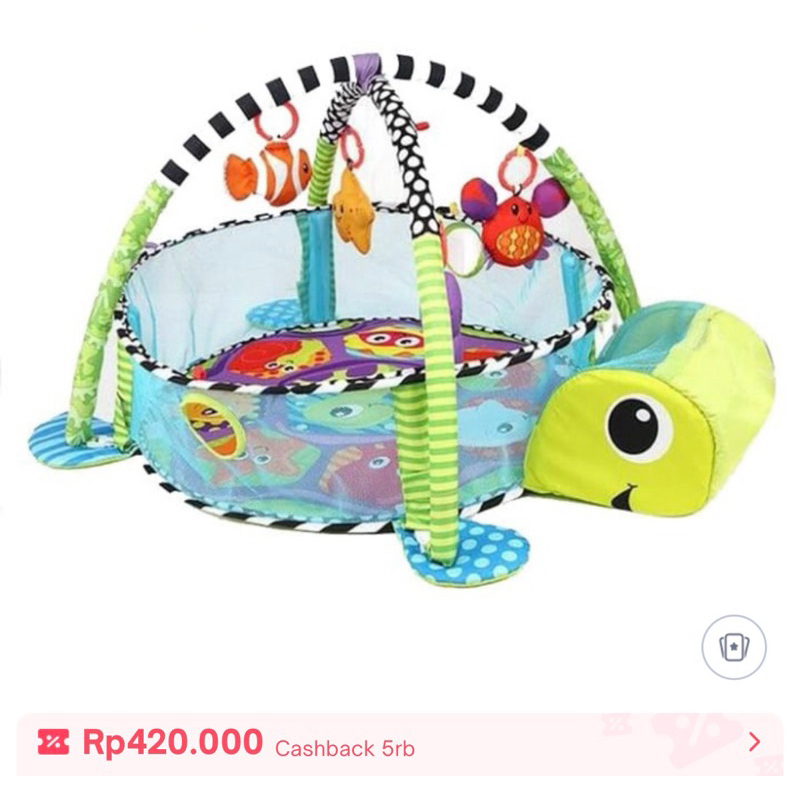 Jual (Preloved) Baby Elle 3in1 Baby Playmat Playgym Turtle Ball ...