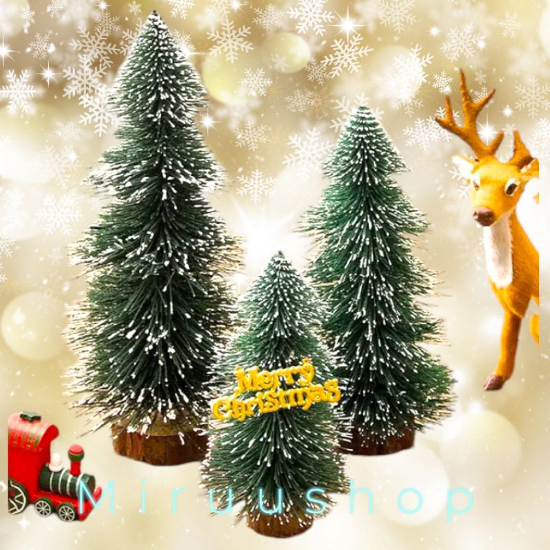 Jual Pohon natal mini hiasan natal topper cake natal pajangan dekorasi ...