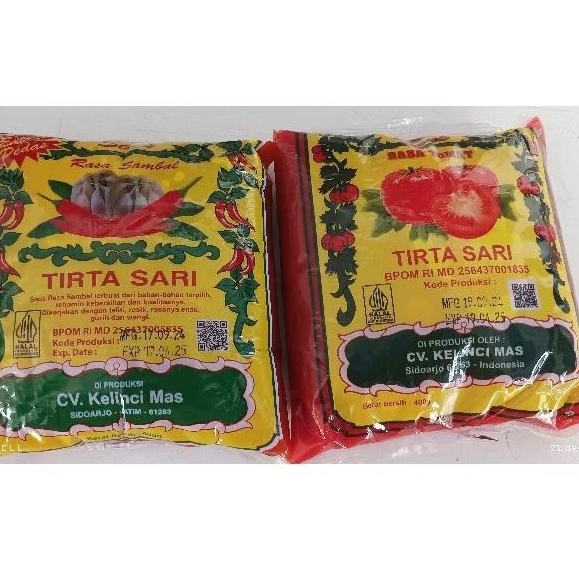 Jual Saos Tomat dan Saos Lombok Tirta Sari CV. KELINCI MAS | Shopee ...