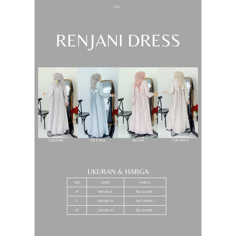 Jual RENJANI DRESS TERBARU HALWA | Shopee Indonesia