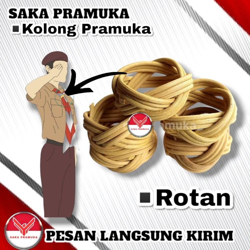 Jual Cincin ring kolong kacu hasduk dasi pramuka bahan rotan (bijian ...