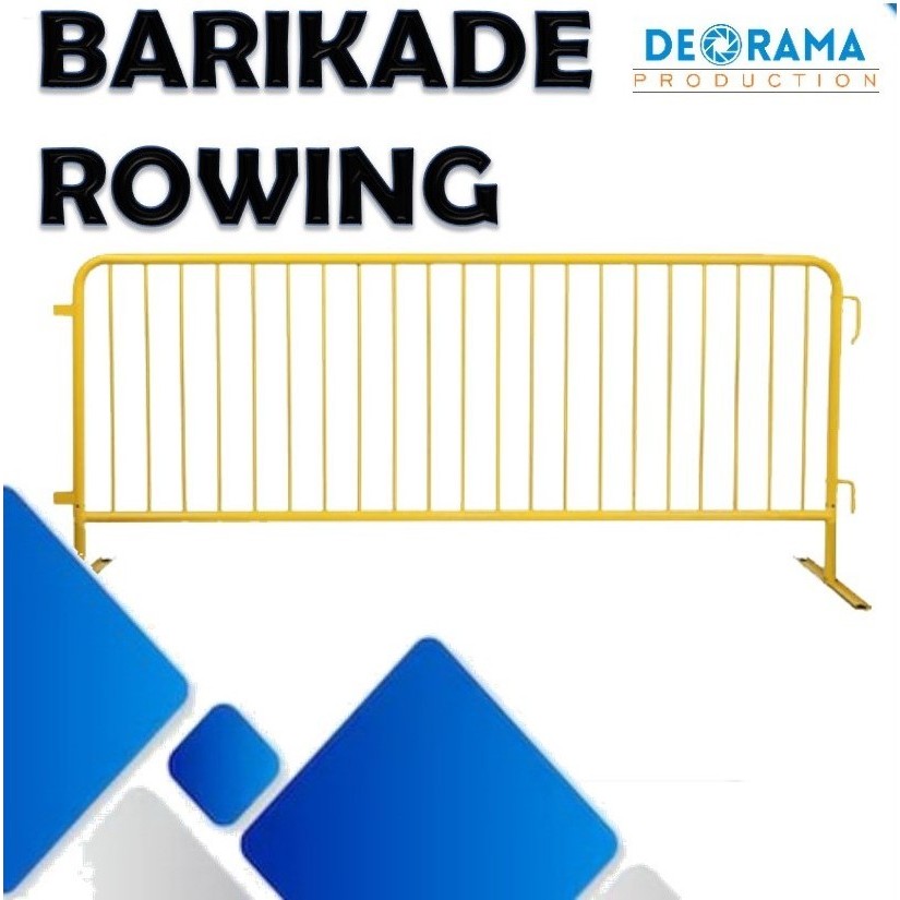 Jual Jasa sewa rental barikade rowing / pagar pembatas besi semi ...