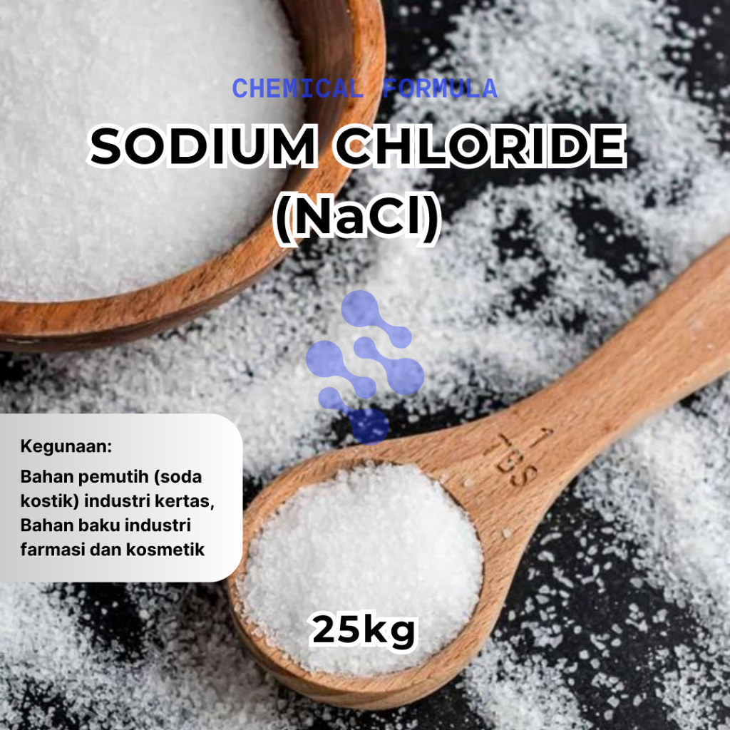 Jual SODIUM CHLORIDE (NACL), GARAM INDUSTRI 25kg bubuk powder | Shopee ...