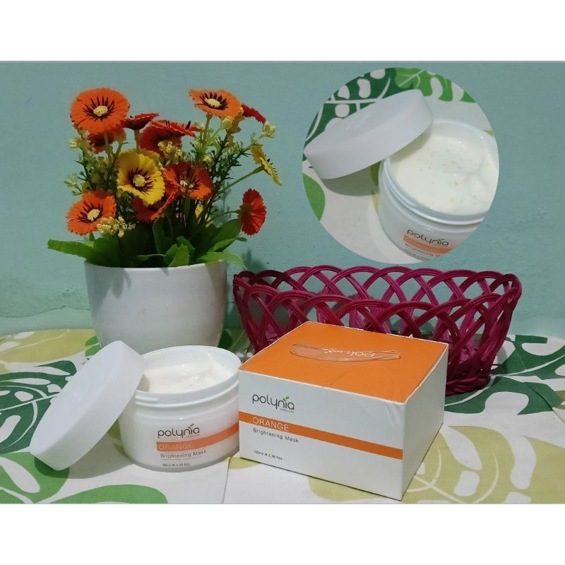 Jual POLYNIA PREMIER ORANGE BRIGHTENING MASK 100ML ( PRELOVED) | Shopee ...